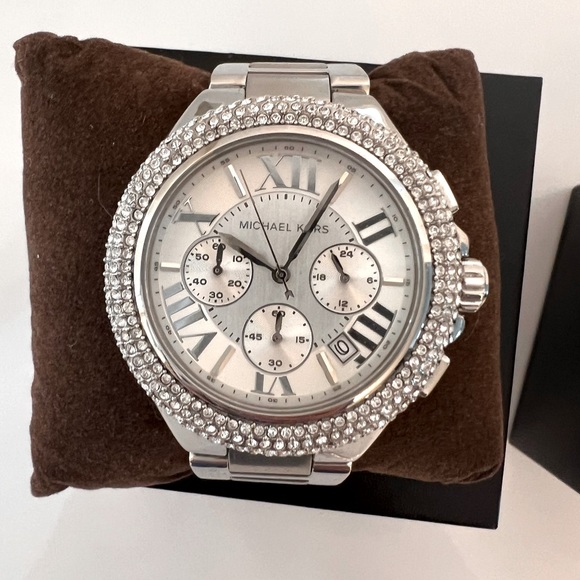 Michael Kors | Accessories | Michael Kors Chronograph Camille Stainless ...